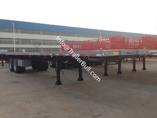 China Boggie Suspension-Flat Bed Container Semi-Trailer supplier