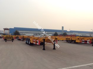 China 40 Feet-3 Axles- Single Tire-Light Sleletal Semi-Trailer supplier