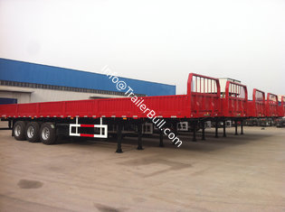 China 40 feet-3 Axles-40T-Rail Side Flat Bed container semi trailer supplier