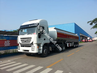 China 35000L-3 axles-Carbon Steel Monoblock Tanker Semi-Trailer for Fuel and Water supplier