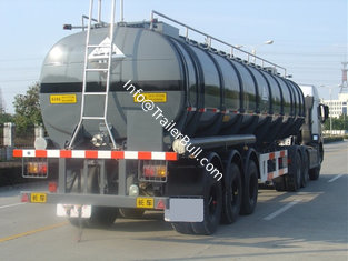 China 35000L-3 Axles-Aluminum Tanker Semi-Trailer for  Cyclohexylamine supplier