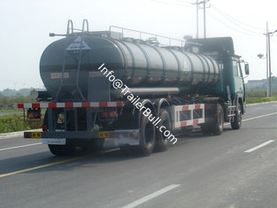 China 20000L-2 Axles-Aluminum Tanker Semi-Trailer for acetic acid supplier