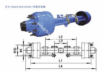 China American Type axles In–board Axle 8T-20T supplier