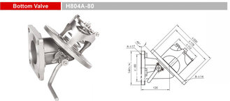 China Stainless Steel Bottom Valve-EMERGENCY VALVE H804A-80 supplier